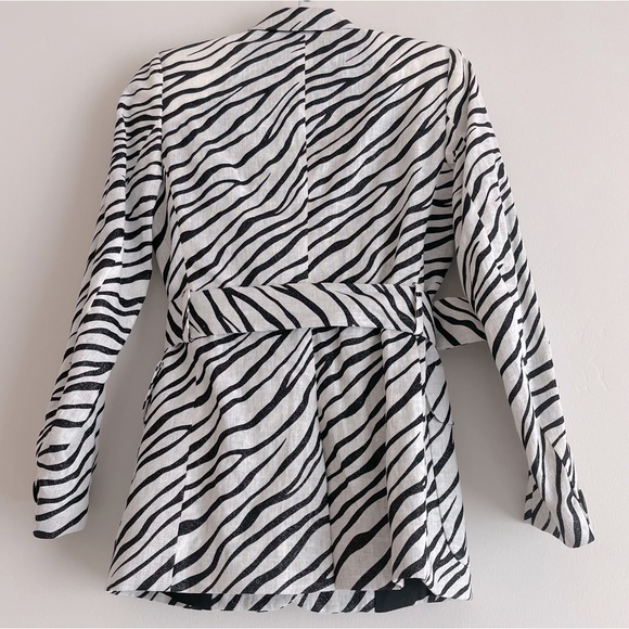 The Kooples | Jackets & Coats | The Kooples Linen Zebra Blazer | Poshmark